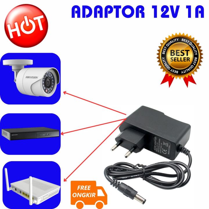 ADAPTOR 12V 1A STB / SET TOP BOX CCTV MODEM ROUTER 12V 1A B POWER ...