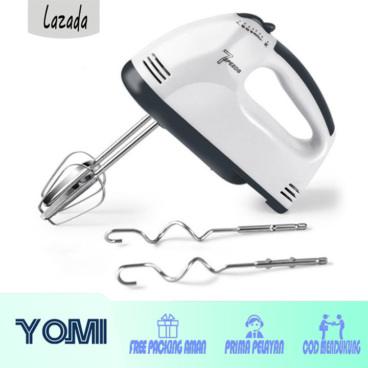 Hand Mixer Elektrik 7 Speed Alat Pengaduk Otomatis Alat Pengocok Telur ...