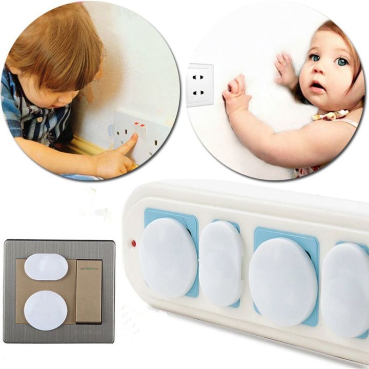 BONVC 20 Pcs Shock Child Proof Safety Baby Covers Socket Outlet Plug ...