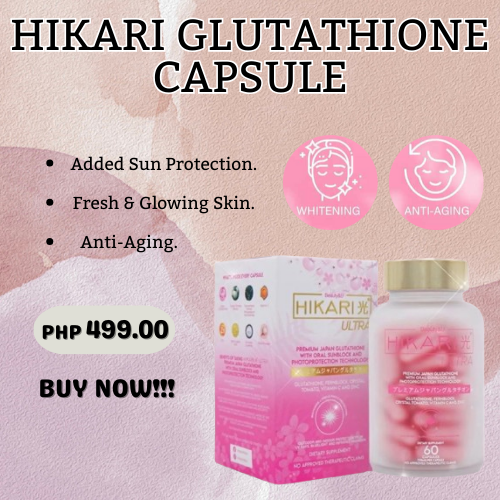HIKARI ULTRA GLUTATHIONE CAPSULE | 60 Capsules | Premium Japan ...