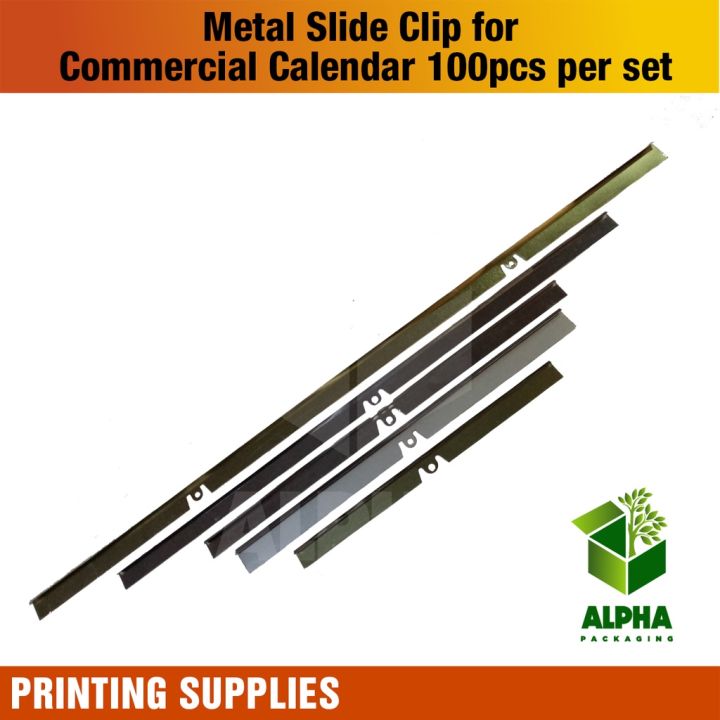 Metal Slide Clip for Commercial Calendar 100pcs per set | Lazada PH