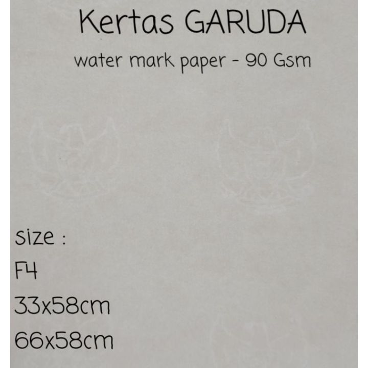 Kertas GARUDA - Water Mark Paper | Lazada Indonesia