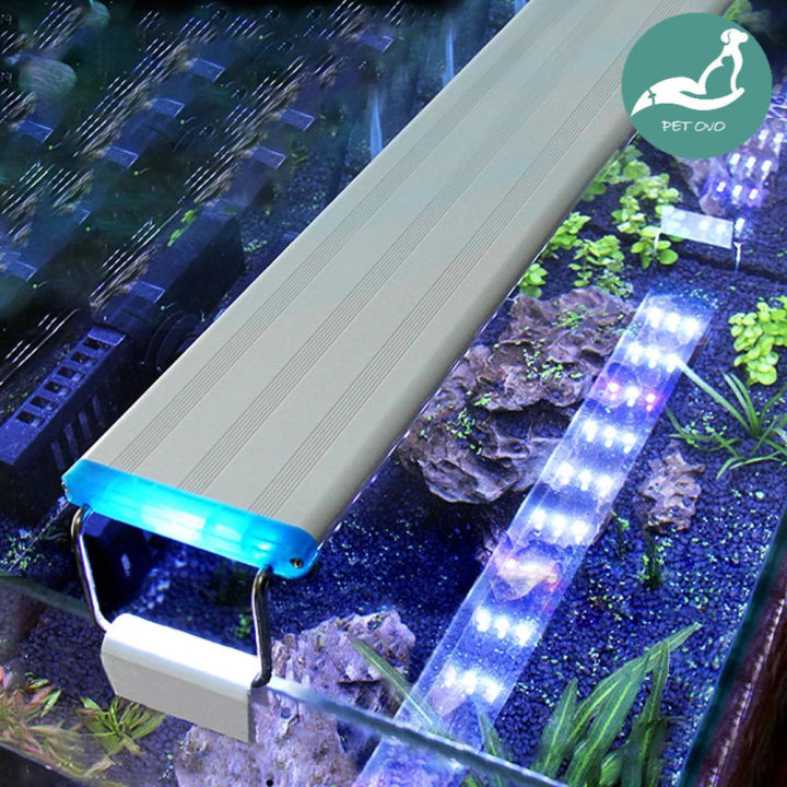 18-58cm Aquarium LED Light Fish Tank Light with Stand Aquarium Lighting ...