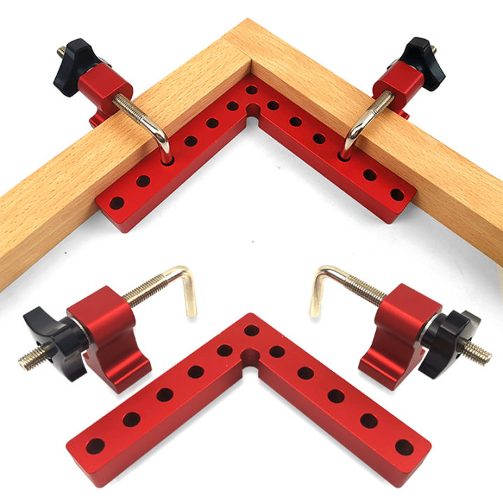 งานไม้ Clamps ด้านขวา90องศา L-Shaped ตัวยึดสำรอง Positioner คลิป ...