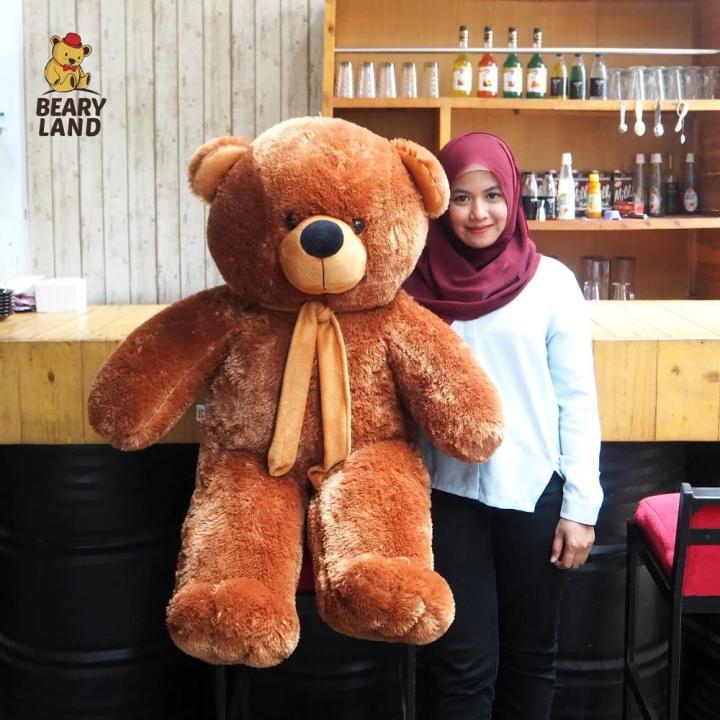 ORIGINAL Boneka Teddy Bear - Beruang Jumbo Besar Warna Coklat | Lazada ...