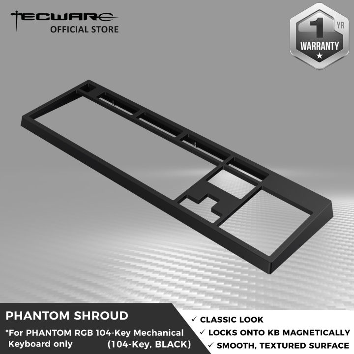 Tecware Phantom Shroud Classic Magnetic Top Keyboard Cover for Phantom ...