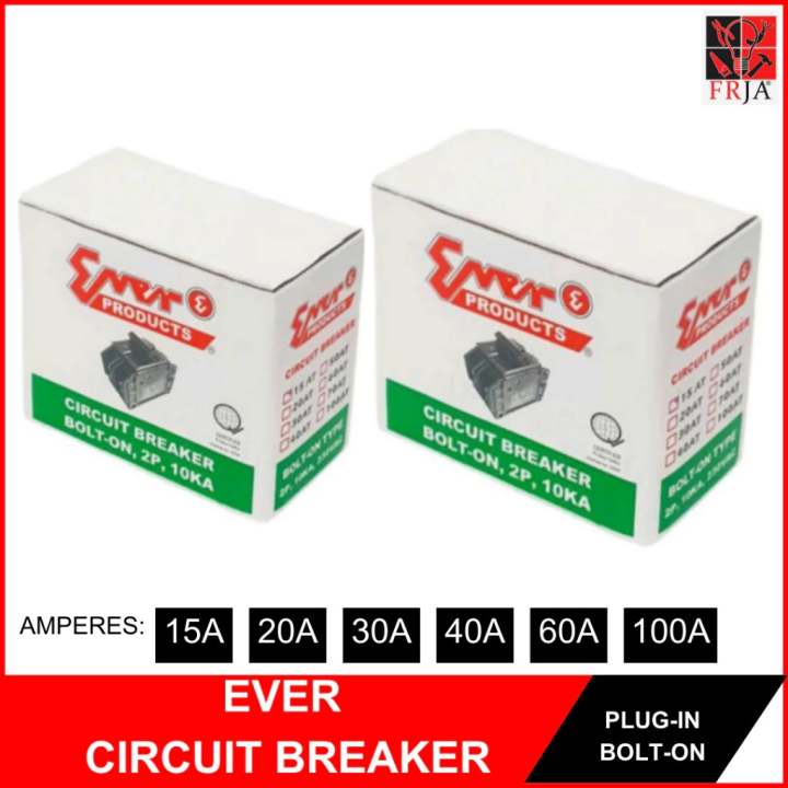 EVER CIRCUIT BREAKER PLUG-IN/ BOLT-ON 15AM,20AM,30AM,40AM,60AM,100AM ...