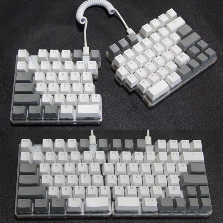 78 Keys Split Keyboard Mechanical Switch Left Right Hand Ergonomic ...