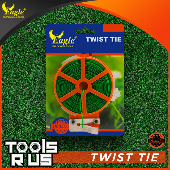 EAGLE Twist Tie Wire Spool With Cutter for Gardening, Food Bag Sealing ...