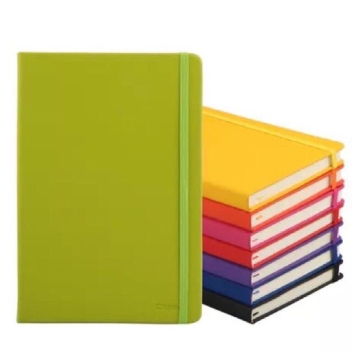 Simple plain-colour office notebook business notebook hard cover ...