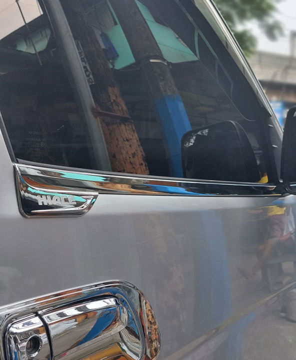 Toyota Hiace Commuter 2014 to 2018 Window Trim (Chrome) | Lazada PH