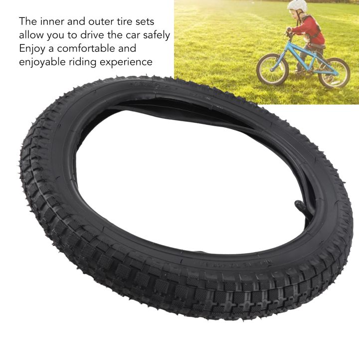 16x2.4 Tire Inner Tube for Kid Bike Rubber Anti Slip Dirt Inner Outer Tyre Replacement | Lazada PH
