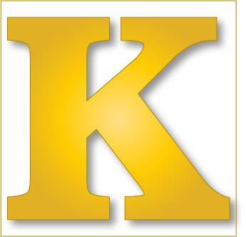 ALPHABET K MIRROR GOLD ACRYLIC LASER CUT LETTERING - ALPHABET AND ...