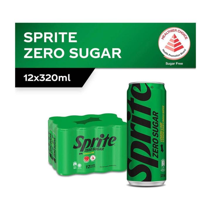 Sprite Zero Sugar (12 X 320ML) | Lazada Singapore