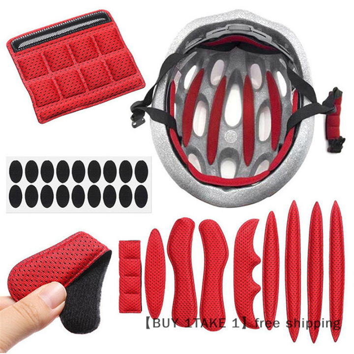 GM 1Set Universal Bike/Motorcycle Helmet Inner Padding Kit Lining ...