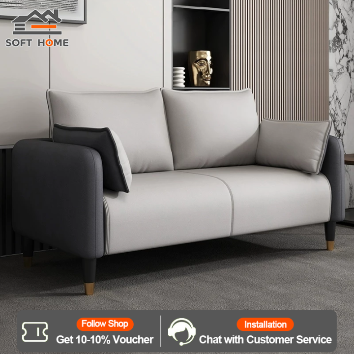 SOFTHOME 2025 new small apartment rental double sofa technology cloth ...