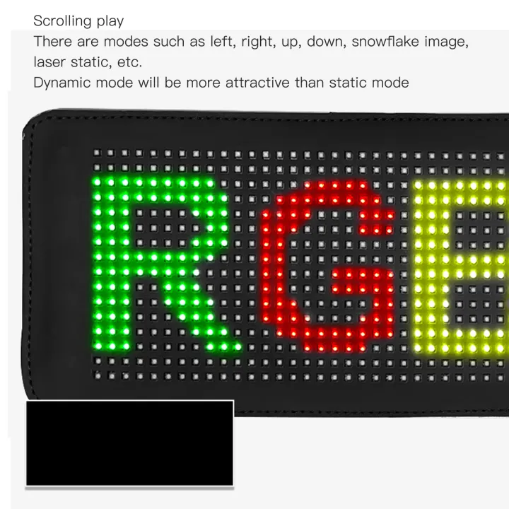 Flexible LED Car Screen Bluetooth App Control Programmable LED Car Sign ...