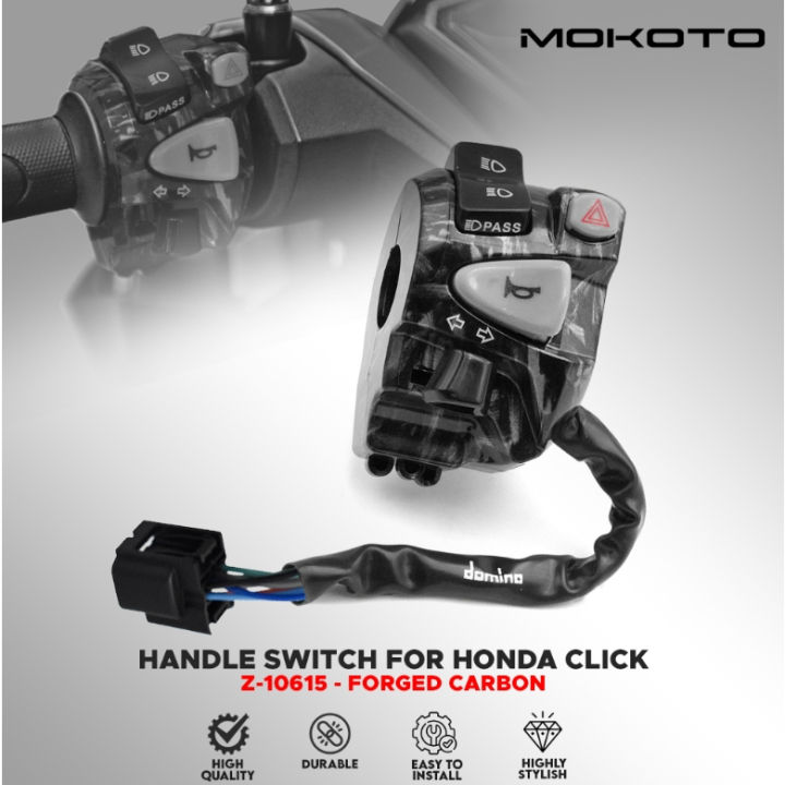HONDA CLICK 125i/150i HANDLE SWITCH WITH PASSING LIGHT LEFT SIDE FOR ...