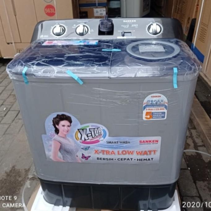 Sanken Tw-822 Mesin Cuci 2Tabung 8Kg( Low Watt Tutup Transparan) | Lazada Indonesia