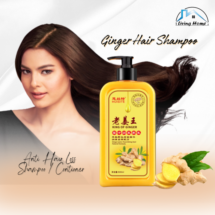 800ML Ginger Shampoo Anti Hair Loss Oil Control Ginger Hair Conditional ...
