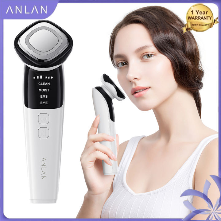 ANLAN EMS Facial Beauty Device Lite Multifunctional Skin Care Red Blue LED Light Therapy Face ...
