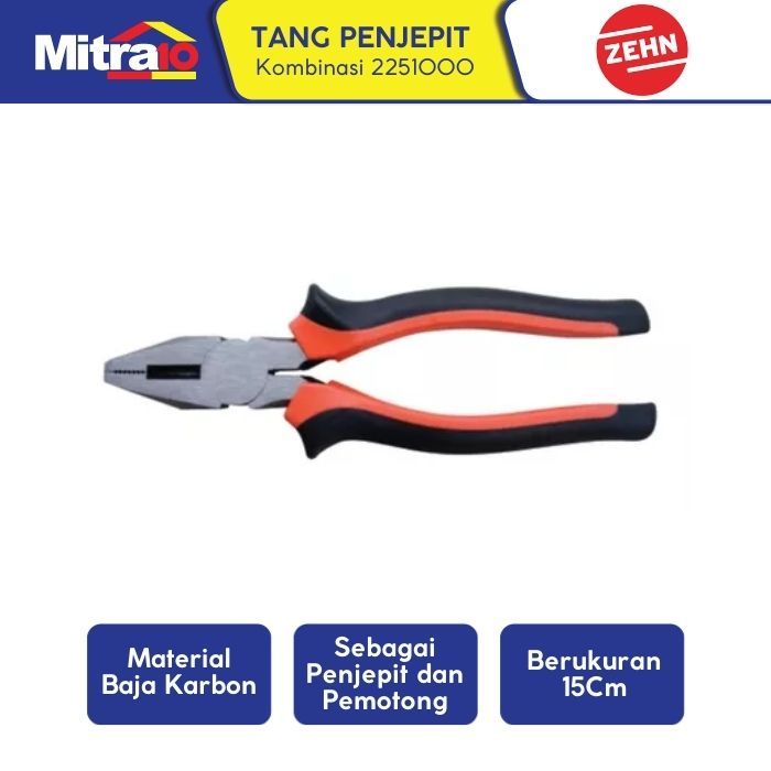 Zehn Tang Penjepit Kombinasi 2251000 15 Cm Merah | Lazada Indonesia