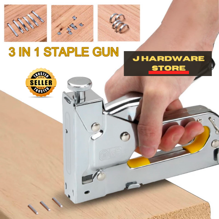 Anton Heavy Duty 3 In 1 Multitool Nail Staple Metal Gun Stapler ...
