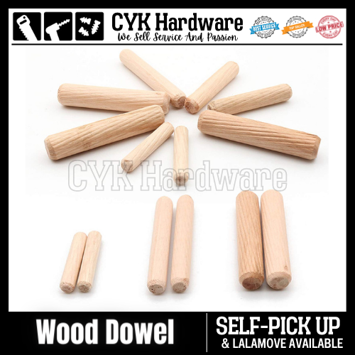 6MM / 8MM / 10MM Wood Dowel Pin Wooden Joint Dowel For Furniture Kayu ...
