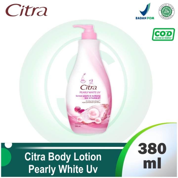 Citra Hand Body Lotion Pearly White Uv 380ML | Lazada Indonesia