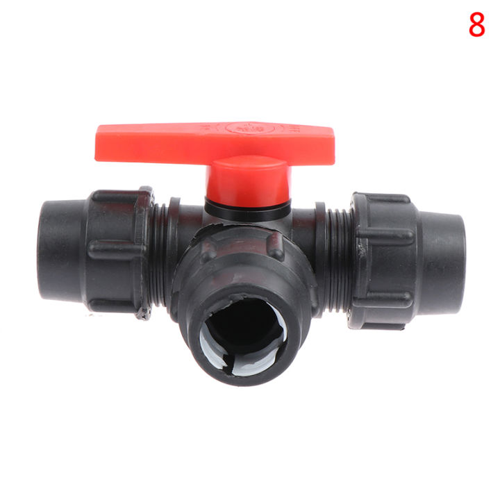 Shyli PE สามทางเชื่อมต่ออย่างรวดเร็วท่อวาล์วพลาสติกวาล์ว T-ประเภทวาล์ว ...