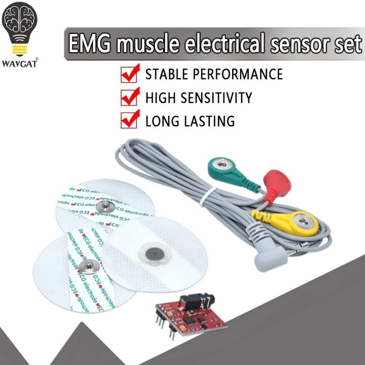 Muscle Signal Sensor Emg Sensor Controller Detects Muscle Activity For Arduino Development board ...