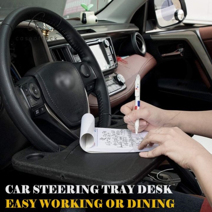 Car Food Tray Holder Steering Tray Car Steering Wheel Desk Car Laptop ...