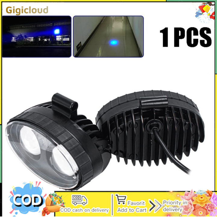 10W Forklift Lamp LED Blue Warning Spotlight 12-80V DC Warehouse Safety ...