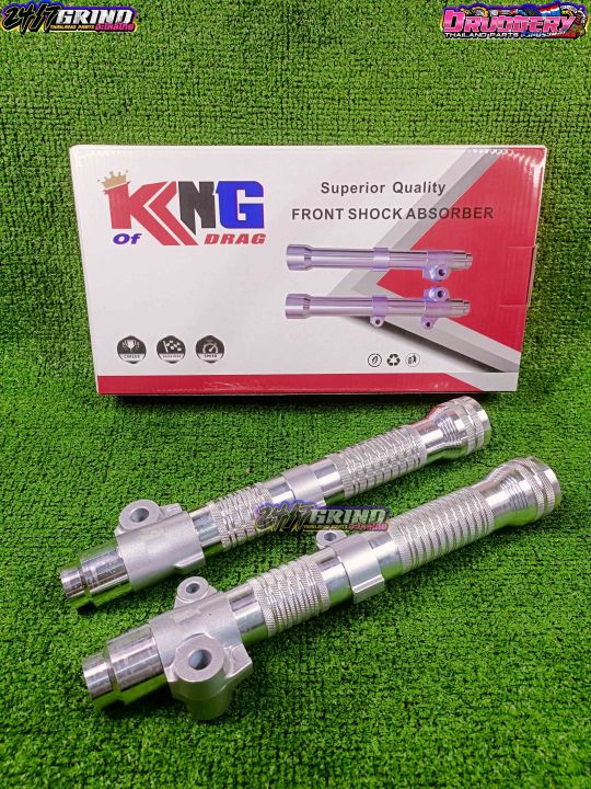 KING OF DRAG LIGHTEN FRONT SHOCK OUTTER TUBE HONDA WAVE / XRM / RS V3 THAILAND MADE UNIVERSAL ...
