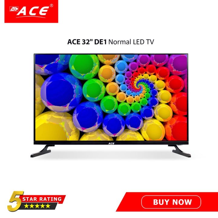 ACE 32 "ULTRA-Slim LED TV Frameless LED-808DE1 | Lazada PH