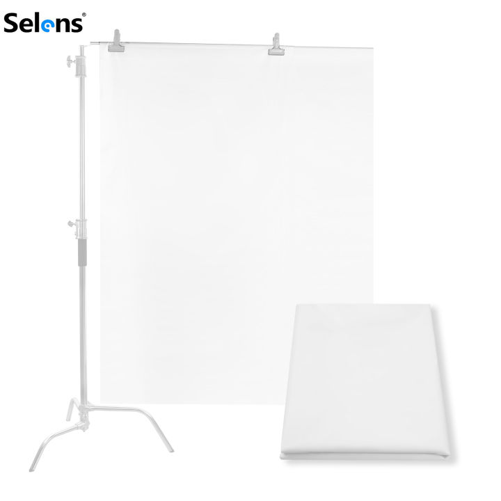 Selens 1/2/3/4M x 1.7M Diffusion Fabric Nylon Silk White Seamless ...