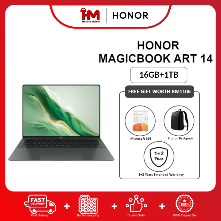 2025 New Honor MagicBook Art 14 2024 Ultra 5 (16GB RAM+1TB) Laptop ...