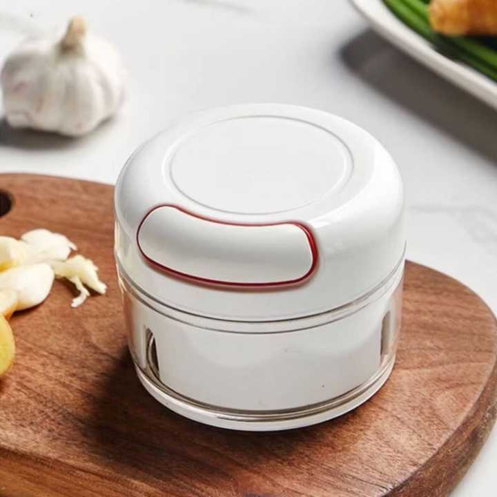 Food Chopper Hand Pull Garlic Grinder Onion Ginger Masher Shredder ...