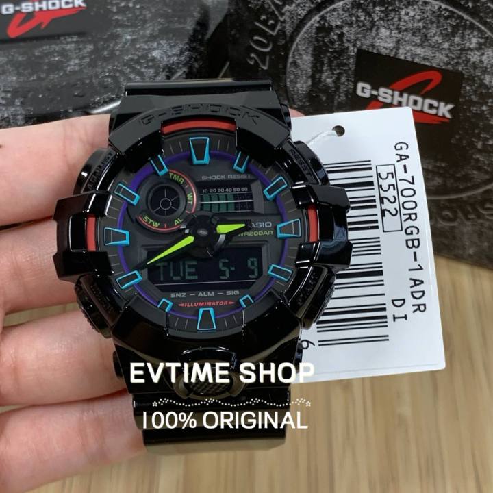100% ORIGINAL CASIO G-SHOCK GA-700RGB-1ADR / GA-700RGB-1A / GA-700RGB-1 ...
