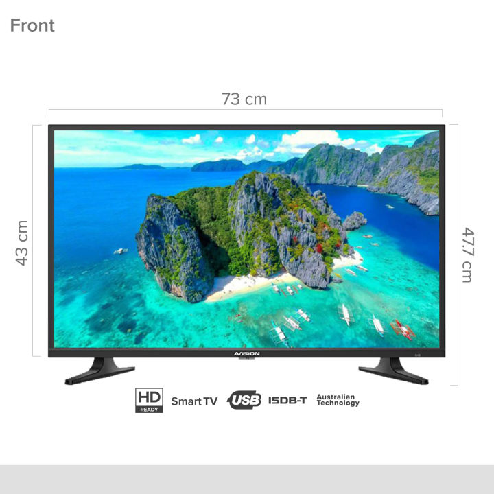 Avision 32 Inch Smart Digital HD Led Tv w/ Built-in Netflix, Youtube ...