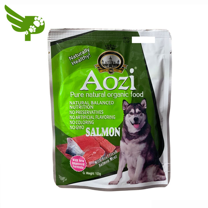 Aozi Dog Wet Food 100g x 1 bag - Salmon Flavor - sold per piece - Pure ...