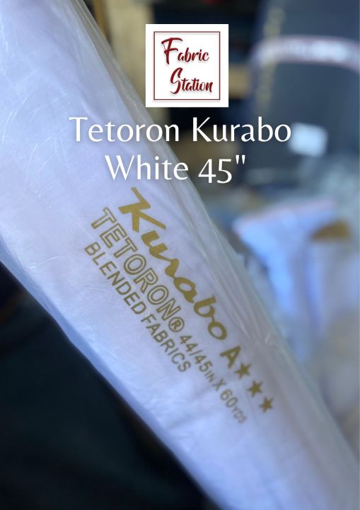 Tetoron White Fabric for Lining, and Uniforms | Lazada PH