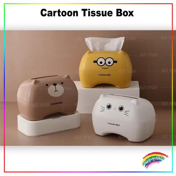 Cartoon Tissue Box / 卡通纸巾盒 / Kotak Tisu Kartun | Lazada