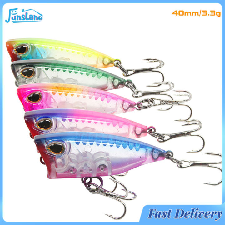 FunsLane Fishing Lure Artificial Hard Bait 40mm 3.3g Floating Bait ...