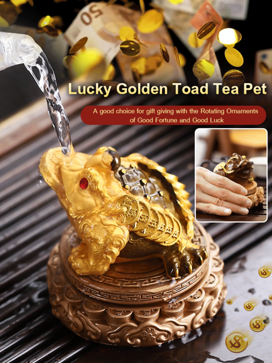 Raising Time to Turn Rotating Golden Toad Pixiu Color Changing Tea Pet ...