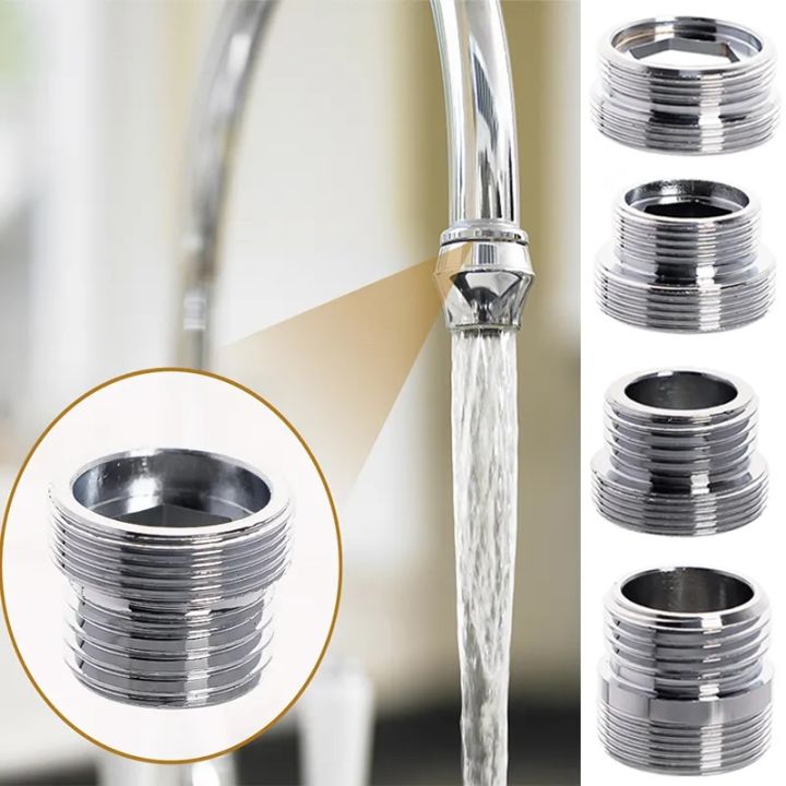 Kitchen Water Faucet Aerator Adapter Aluminum Thread Connector Faucet ...