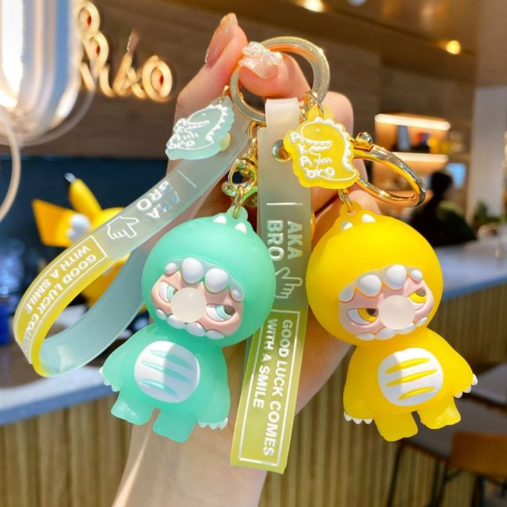 SEGDHYJG Cartoon Animal Aka Dinosaur Keychain Keychain Dinosaur ...