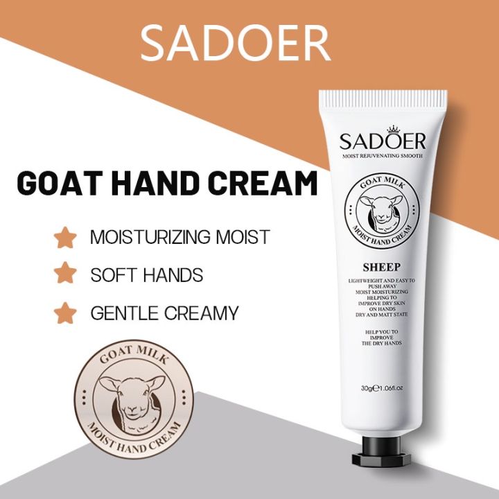 SADOER Moisturizing Perfume Hand Cream 30g GOAT MILK/MILK EXTRACT/HORSE ...