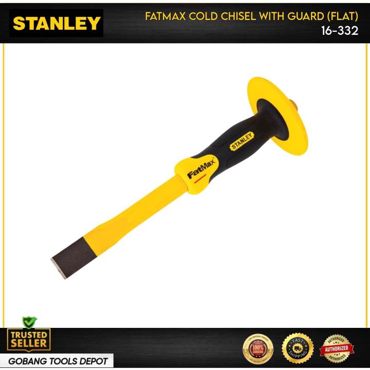 Stanley FatMax Concrete Chisel with Bi-Material HandGuard 3/4 X 12 ...