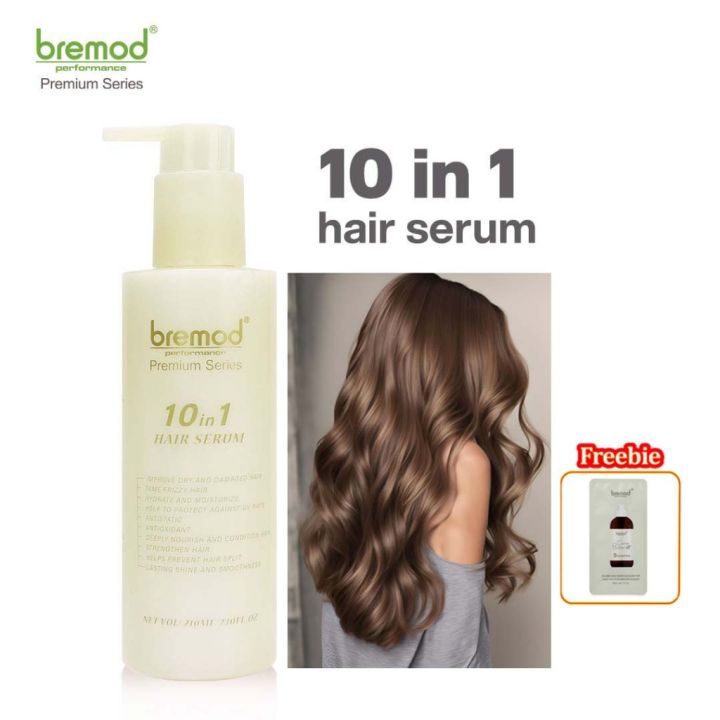 Bremod 10 in 1 Hair Serum Treatment Care Frizzy Damage Dry Hair 210ml ...